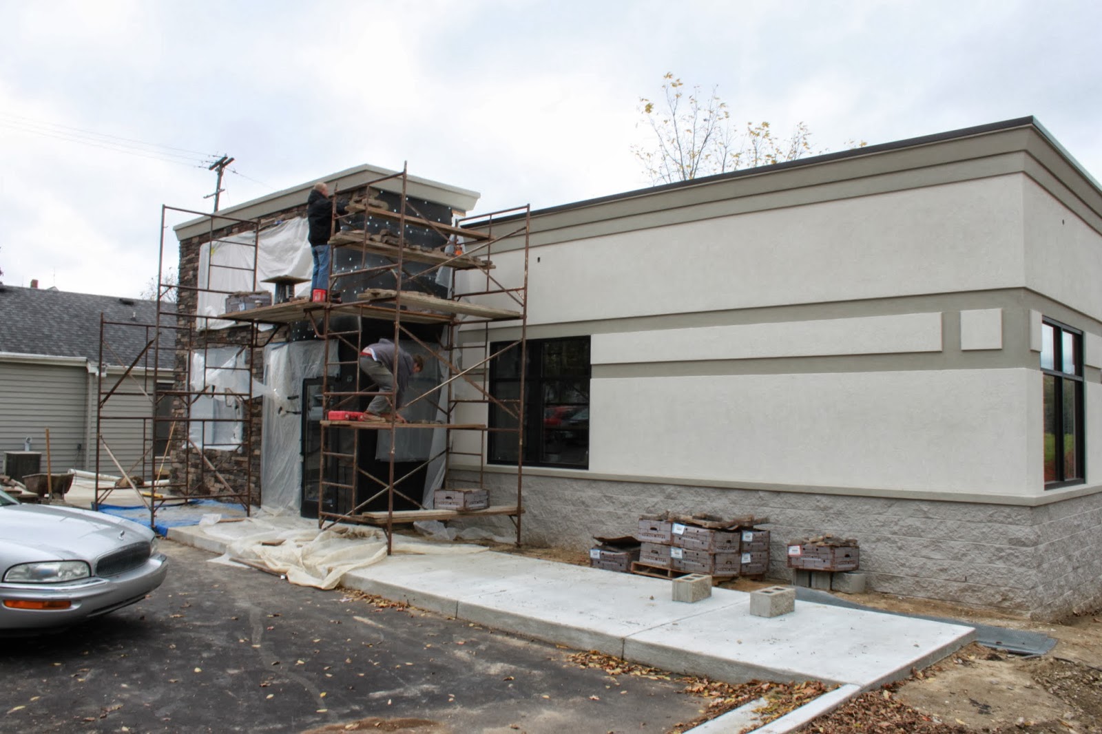 Construction of the New Flushing Family Dentistry: Sidewalk and ...