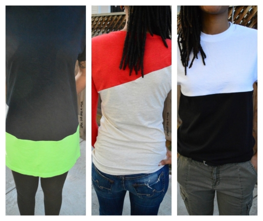 DIY: Color Blocked Shirts