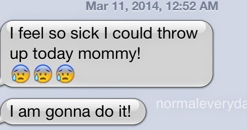 Calling in sick text examples - englishHop