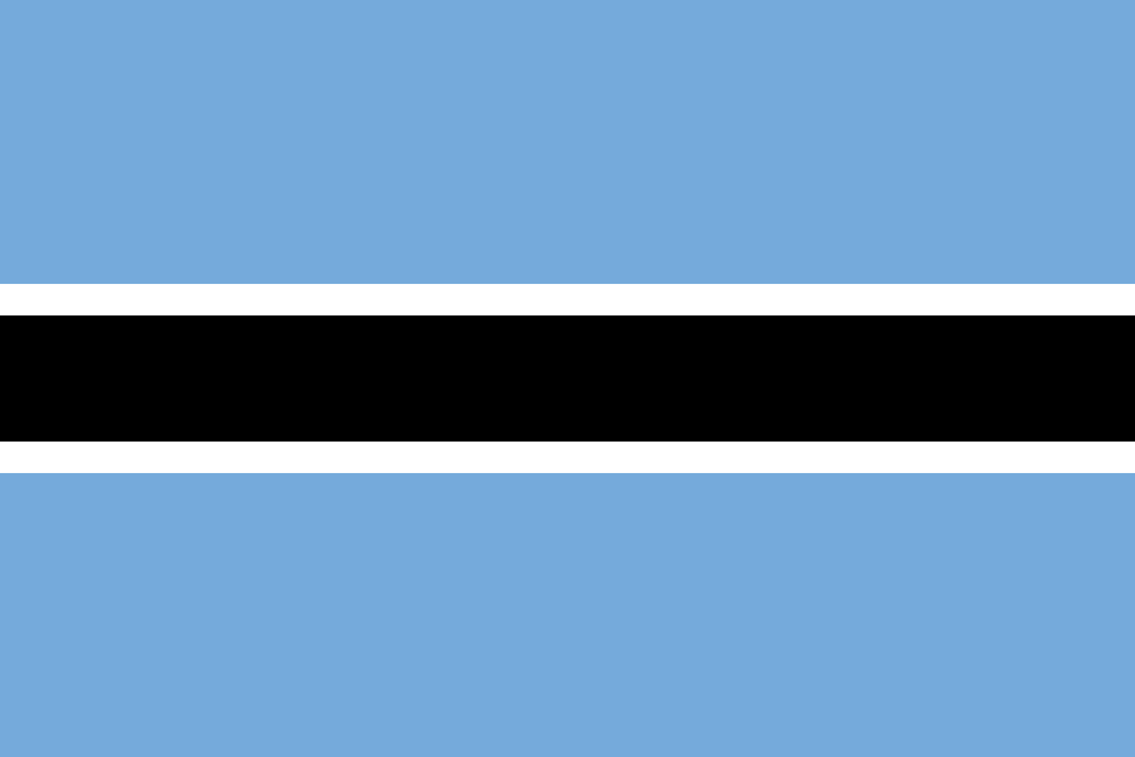 Bandera de Botswana ~ Banderas Paises del Mundo