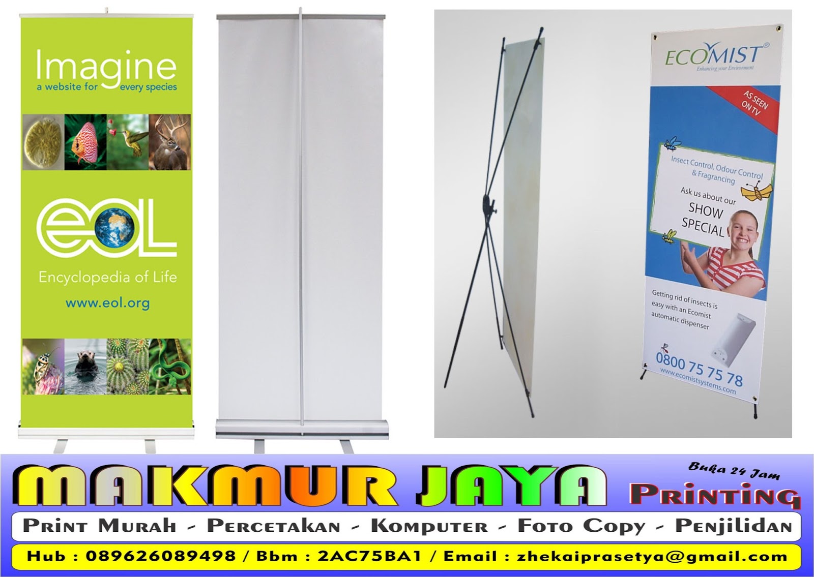 CETAK X-BANNER, ROLLUP BANNER & STANDING BANNER HARGA MURAH DI JAKARTA ...