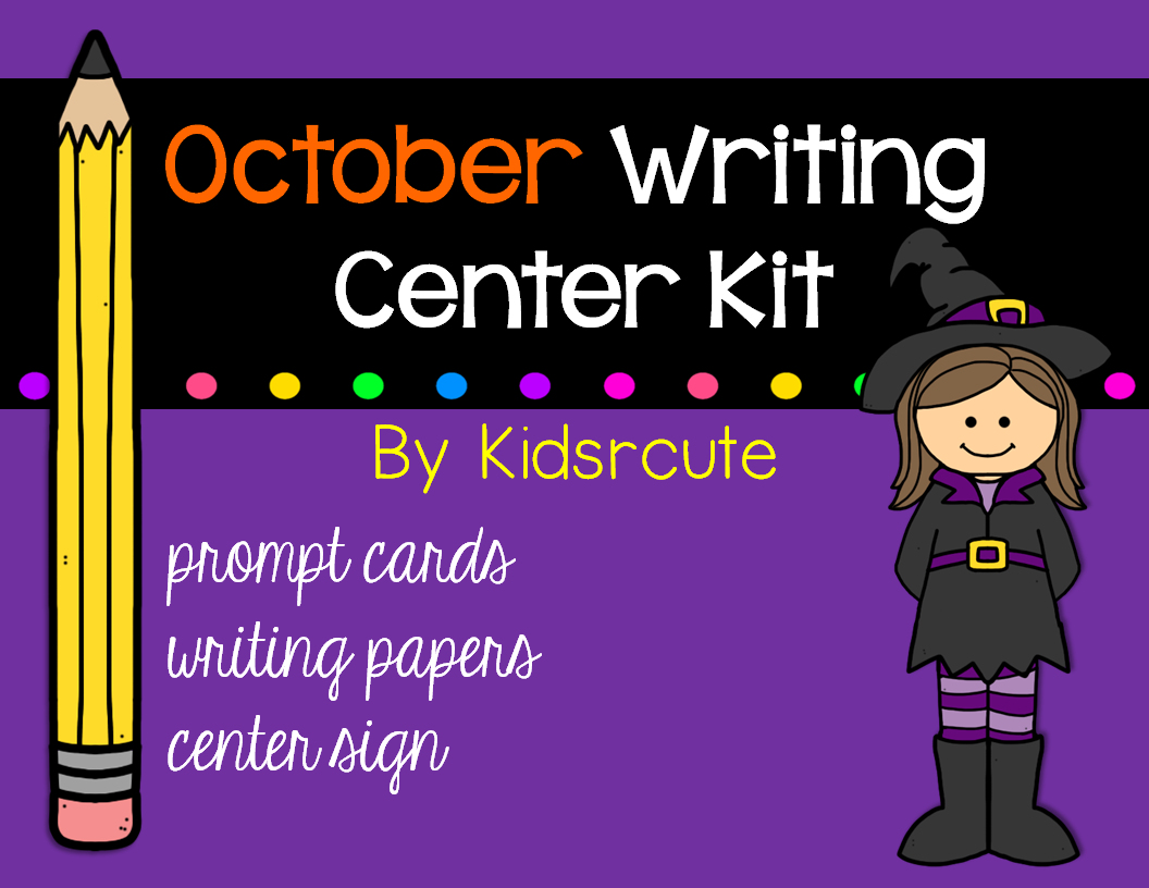 Creative Lesson Cafe: October Writing Center with a Little Bling!