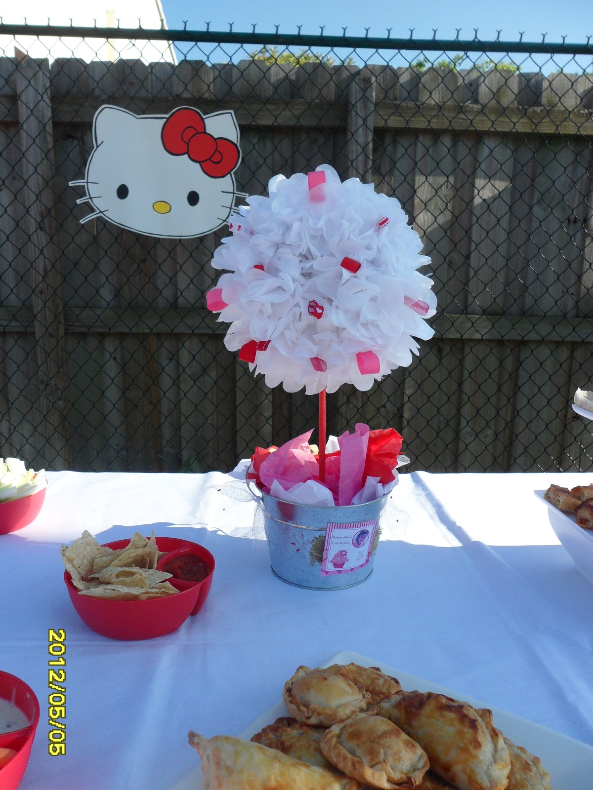 Nana's Theme Party: "Hello Kitty Birthday". Decorations. Catering ...