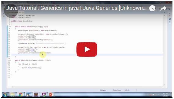 Java Ee Java Tutorial Generics In Java Java Generics [unknown