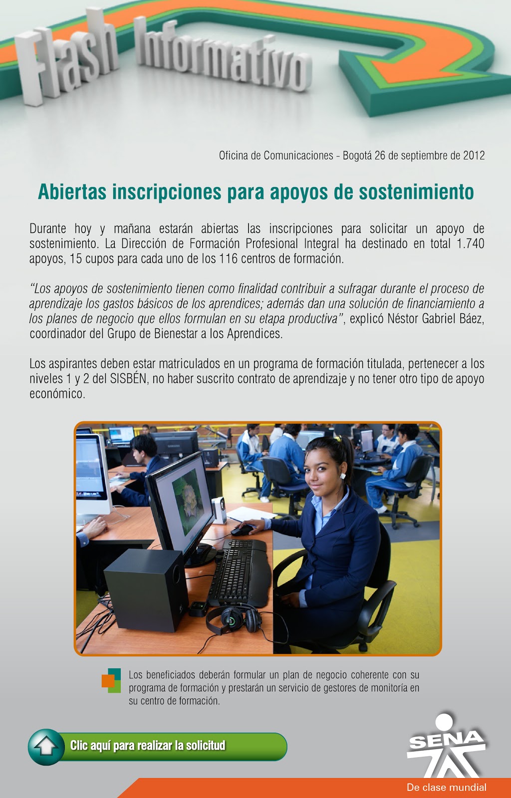 CEET: flash Informativo. Abiertas Inscripciones para Apoyo de ...