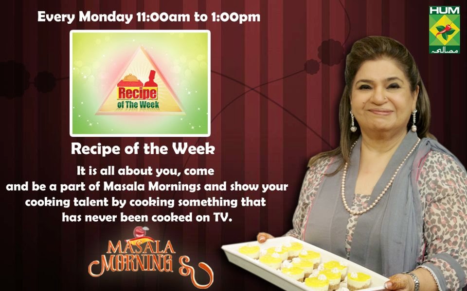 Masala Morning Shireen Anwar Recipes 5th Nov 14 Masala TV Show - Masala ...