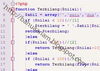 Fungsi Terbilang Dengan PHP