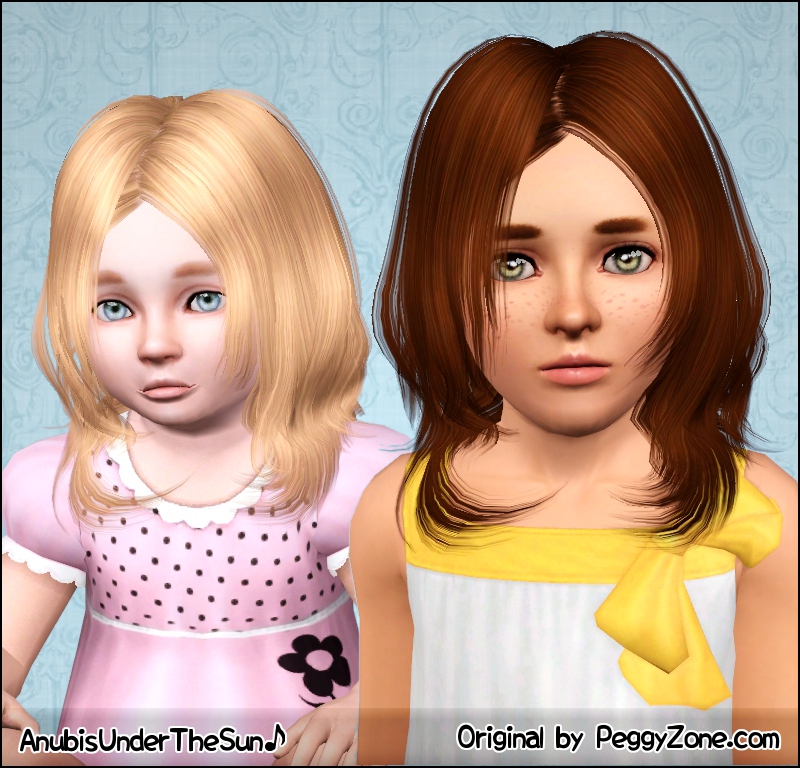 Anubis - Sims Stuff: Peggy Hair 737 ~ Pooklet'd for all ages and both ...