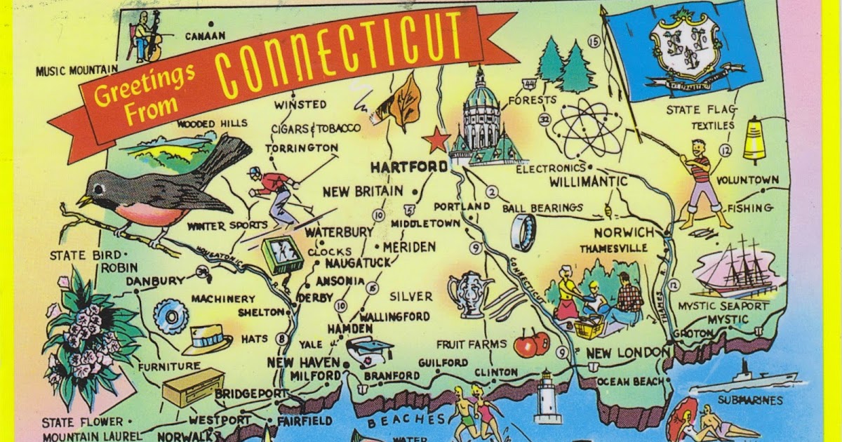One Postcard a Day: Greetings from Connecticut