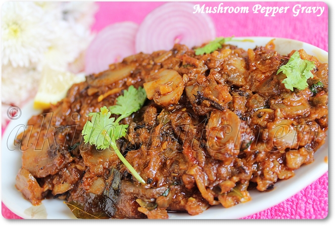 Mushroom Pepper Gravy - Learning-to-cook