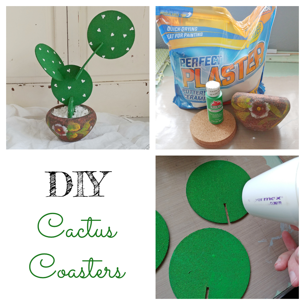 7 Days of Thrift Shop Flips - Day Three - DIY Cactus Coasters - Little ...