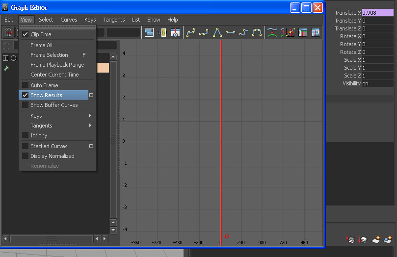 Maya 每日一招: 在 graph editor 顯示 expression 所產生的曲線