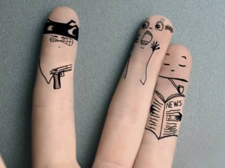 Woot! Finger Tips: Cute finger art!