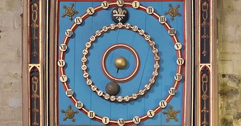 Sobre el reloj astronómico de la catedral de Exeter