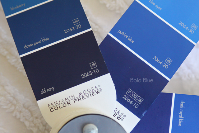 paiges of style: Which Navy for our Bedroom Walls?