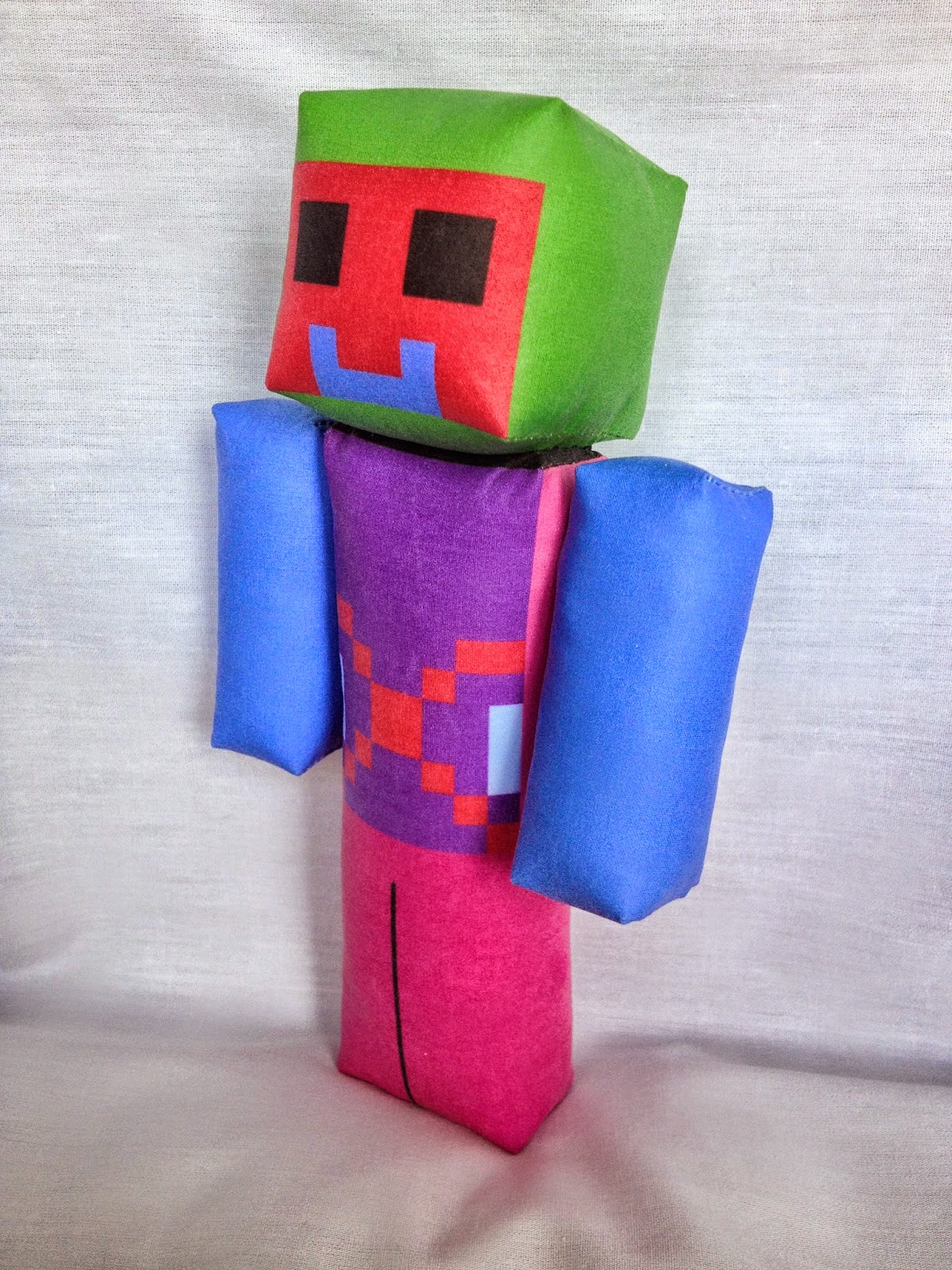 CraftingNerdy: Julian's Minecraft Custom Skin Plush Toy