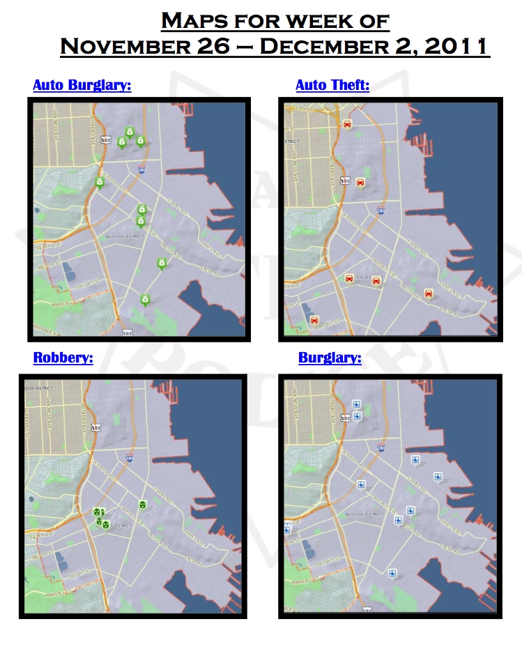 D10 Watch: SFPD Bayview District Weekly Newsletter