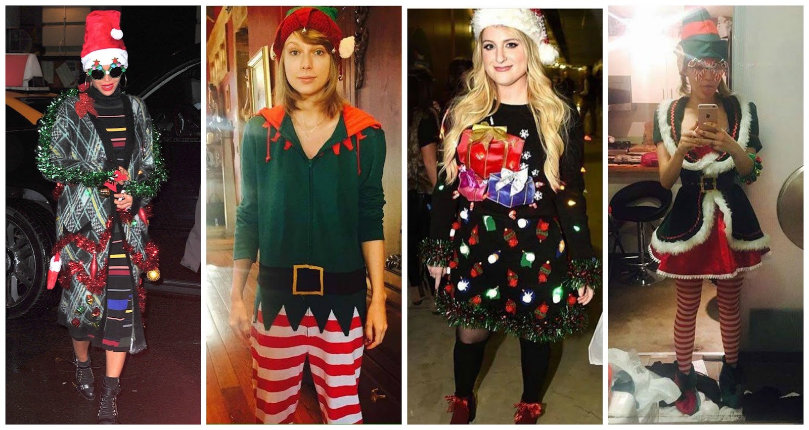 positively grey: CELEBRITIES AND THEIR CRAZY CHRISTMAS OUTFITS