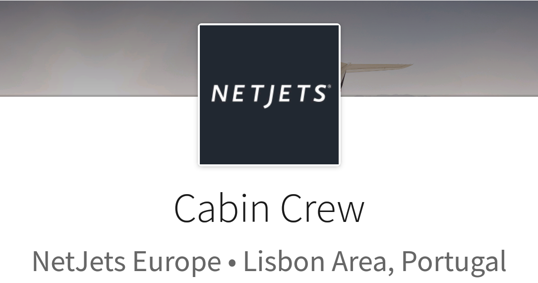 Ser Assistente de bordo: NetJets Europe - Cabin Crew
