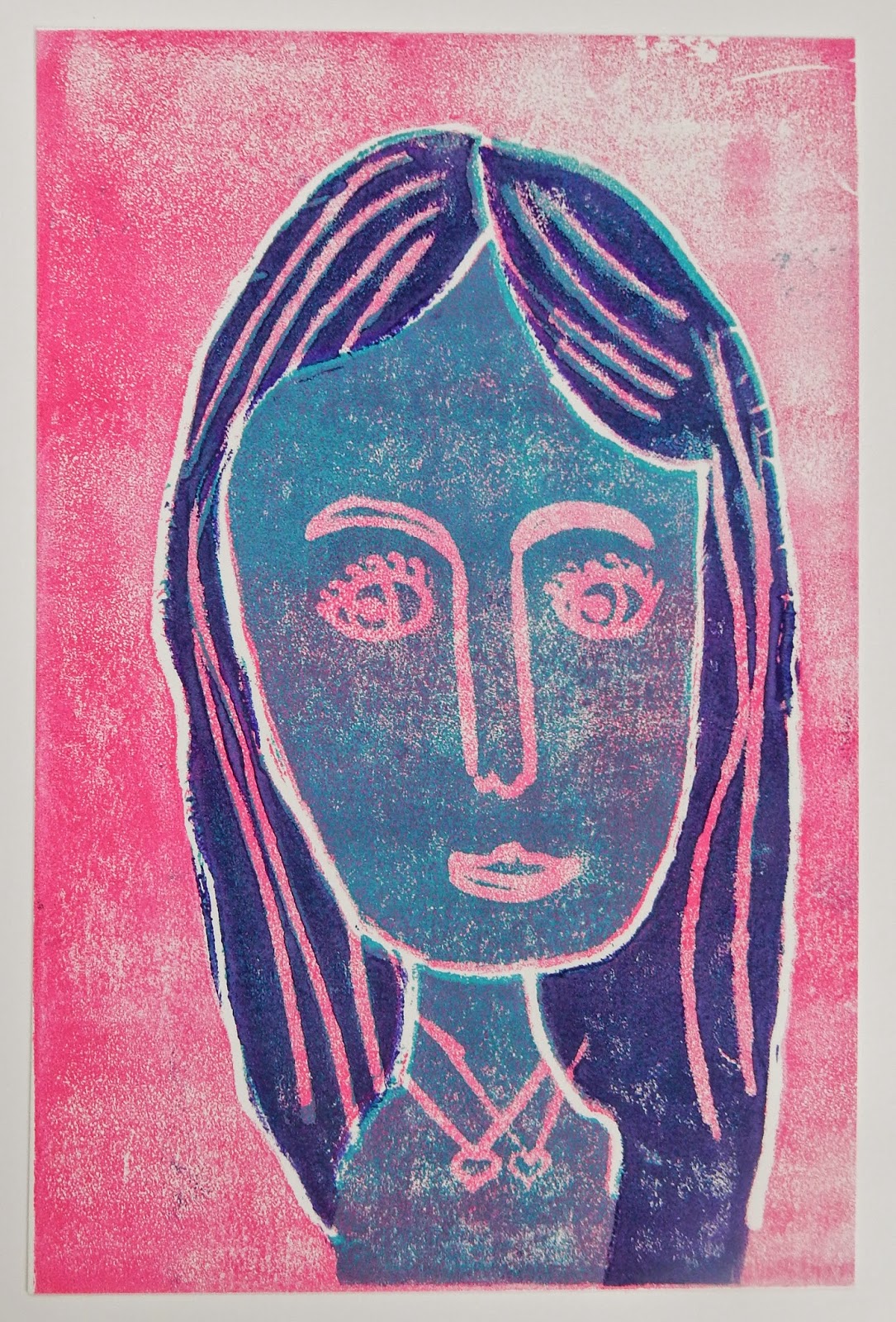 Doodlebug Dabblings: Warhol inspired printed self portraits