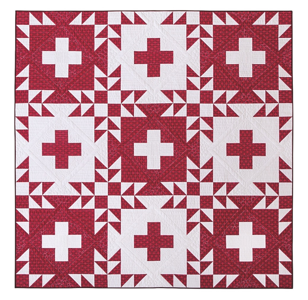 Quilted Blooms: Modern Plus Sign Quilts + Candy Plus Pillow Tutorial Link