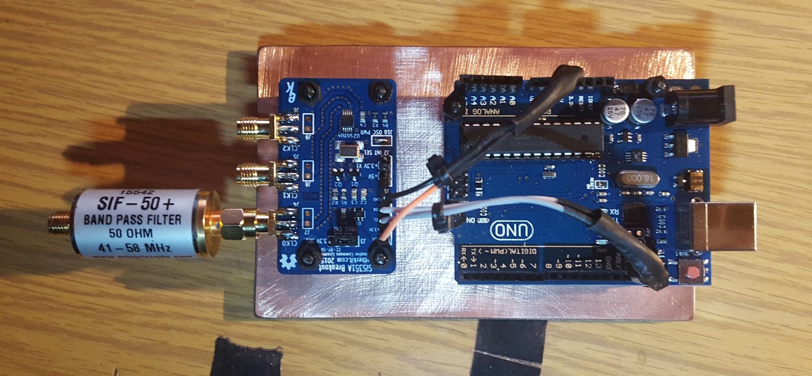 WW1L: Arduino UNO, SI5351A breakout as 50MHz CW beacon
