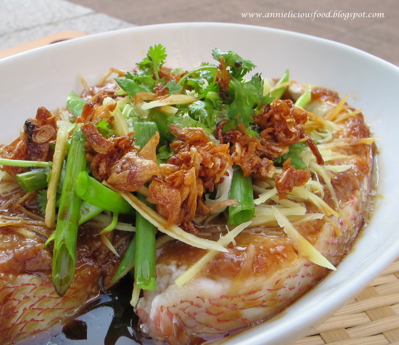 Annielicious Food: Steamed Fish with Fermented Bean Paste (豆瓣酱蒸鱼)