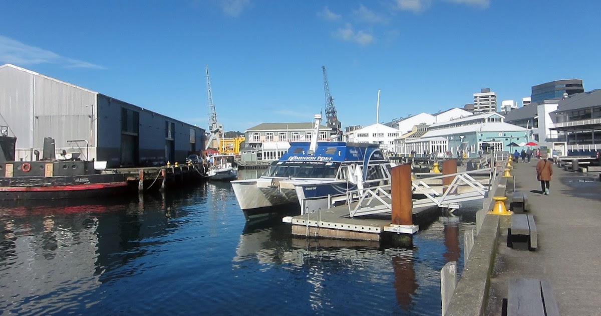 transpress nz: the Wellington harbour ferry berth at Queens Wharf