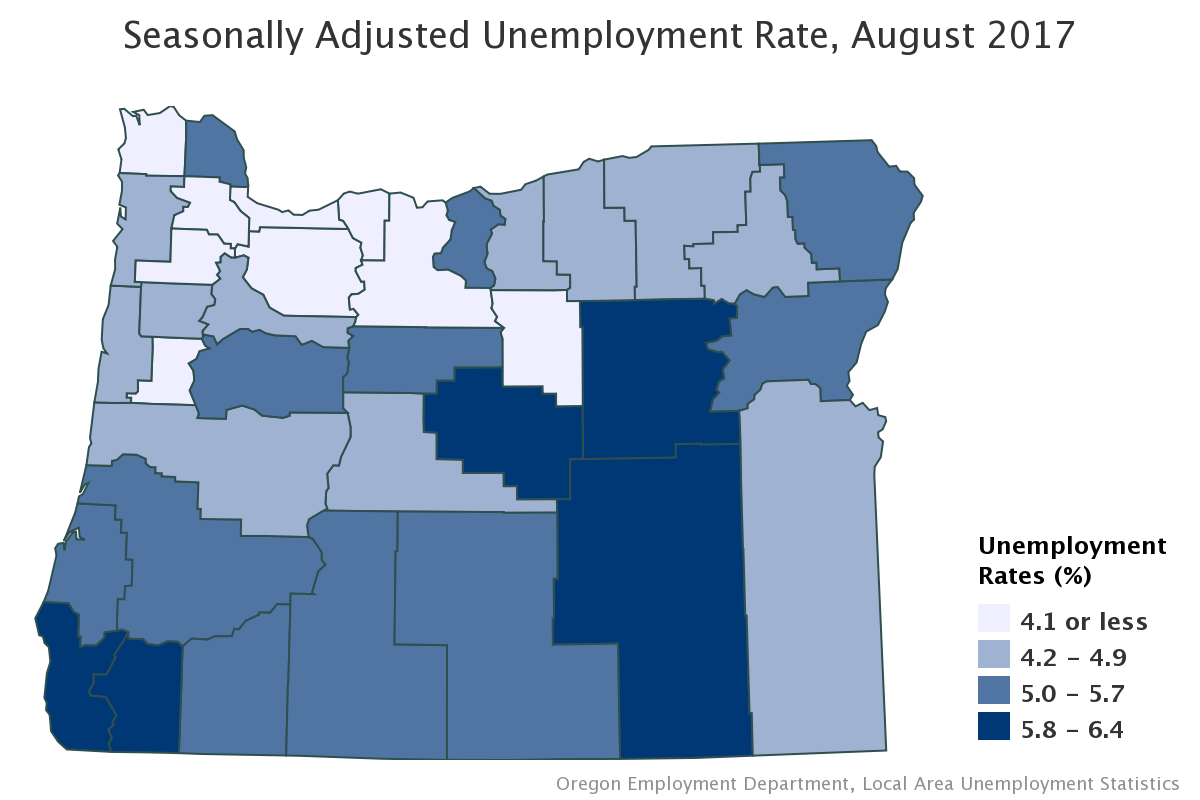 Oregon Workforce and Economic Information: August 2017 Employment and ...