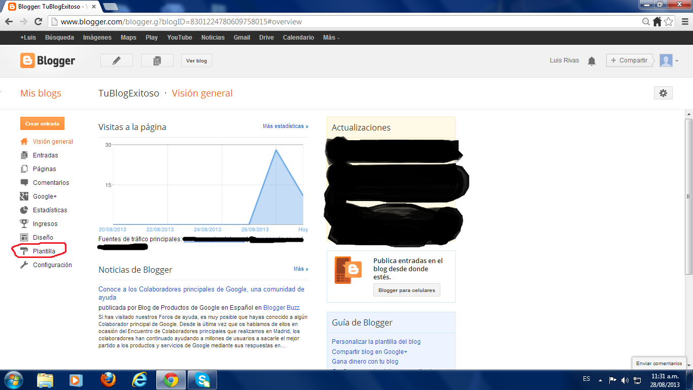 ¡Crea tu Blogger en 5 PASOS! | Web total FX