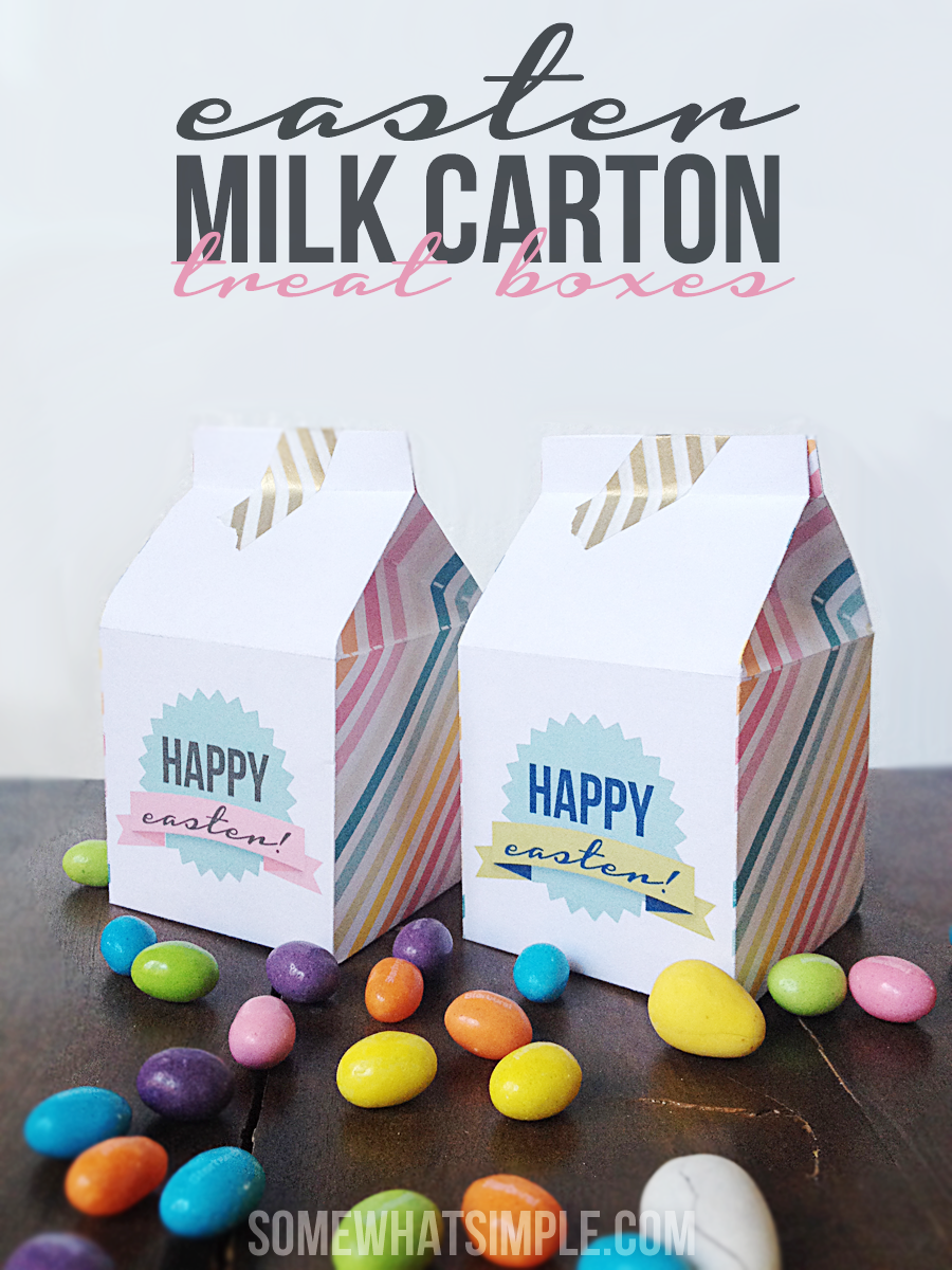 Mean Mommy Academy: somewhat simple // easter milk carton boxes