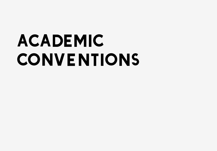 Conventions of academic writing