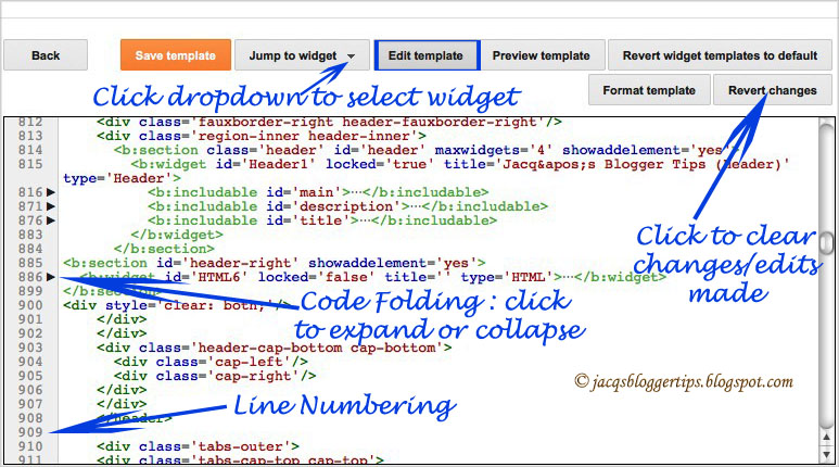 Jacq's Blogger Tips: Blogger Introduces A New Template HTML Editor