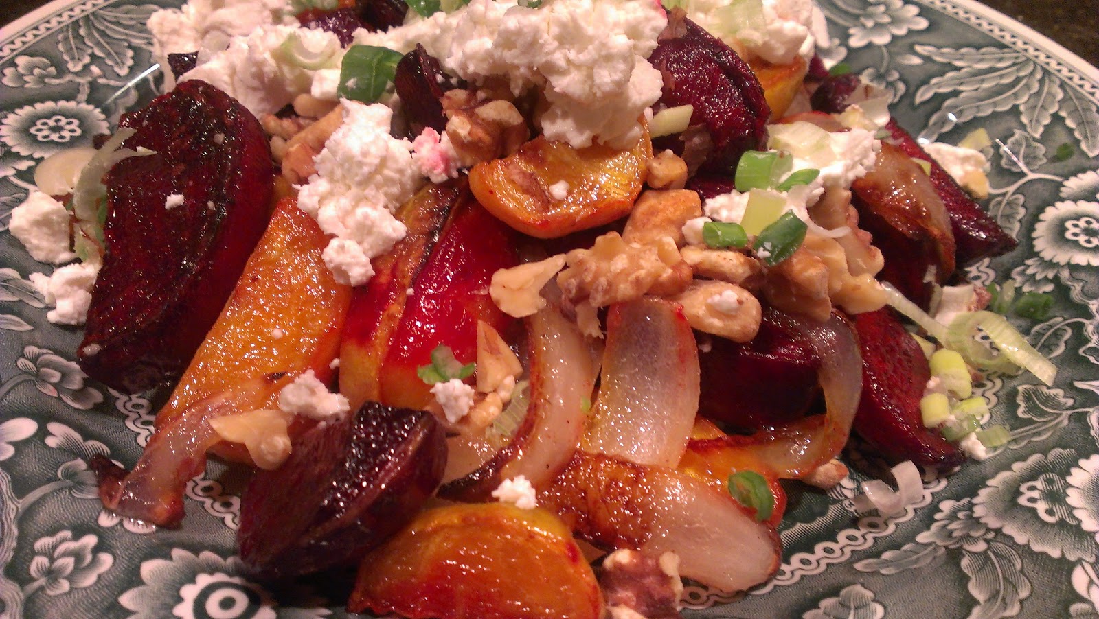 Got it, Cook it: Roasted Beets with Goat Cheese & Walnuts
