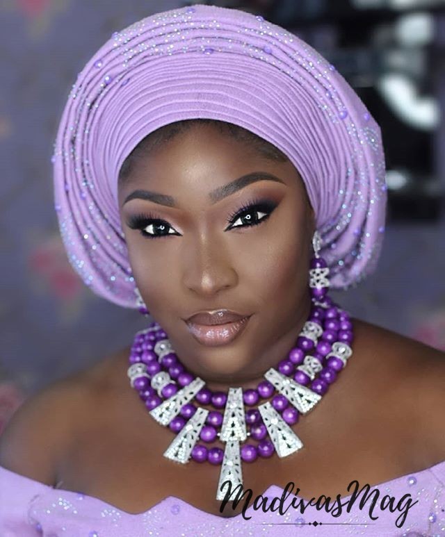 Gele,Makeup And Nail Tutorials: GELE AND MAKE-UP FOR TRADITIONAL MARRIAGE