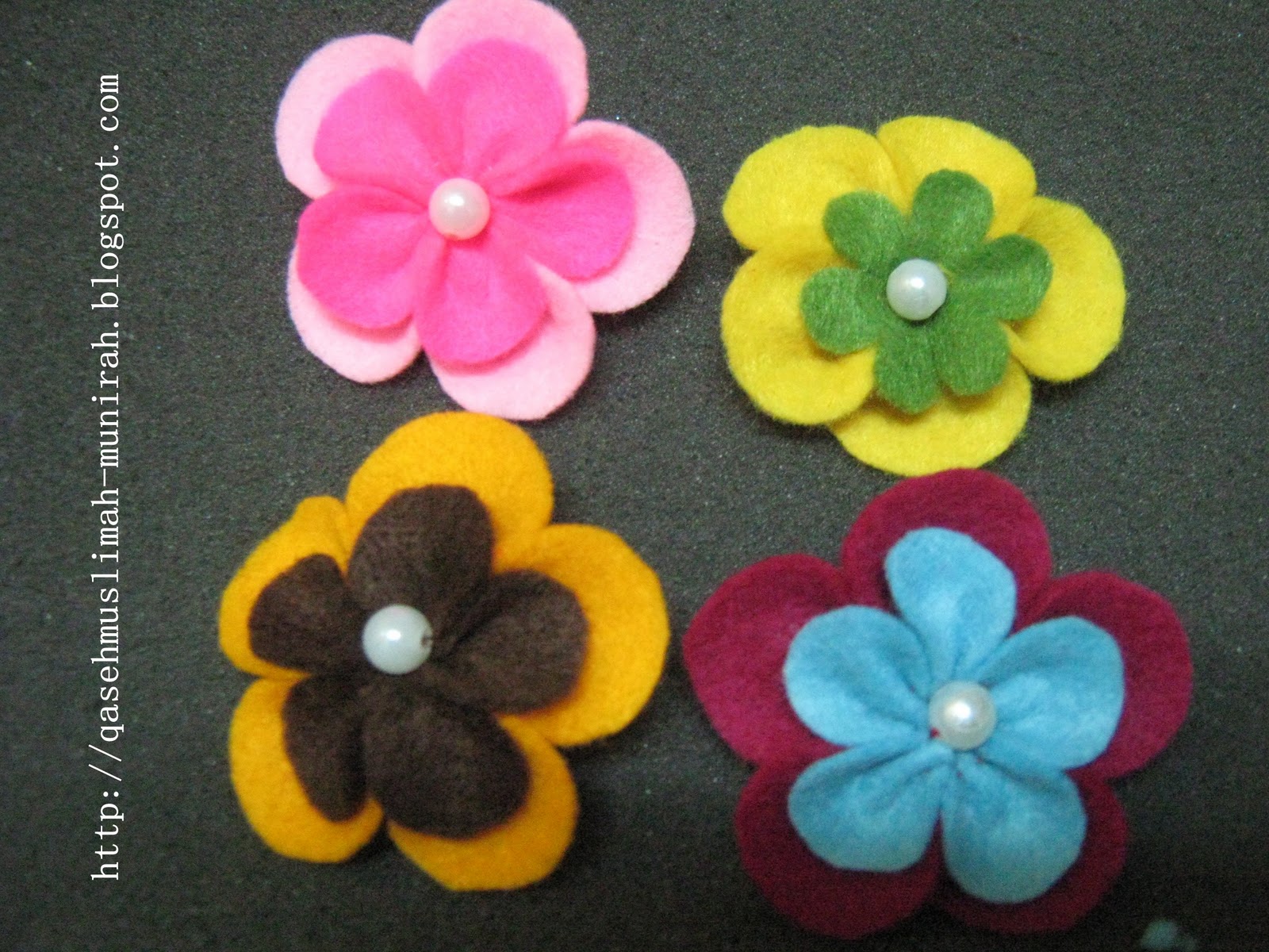 QasehMuslimah-Munirah: Handmake Craft : Pin Bunga Melur