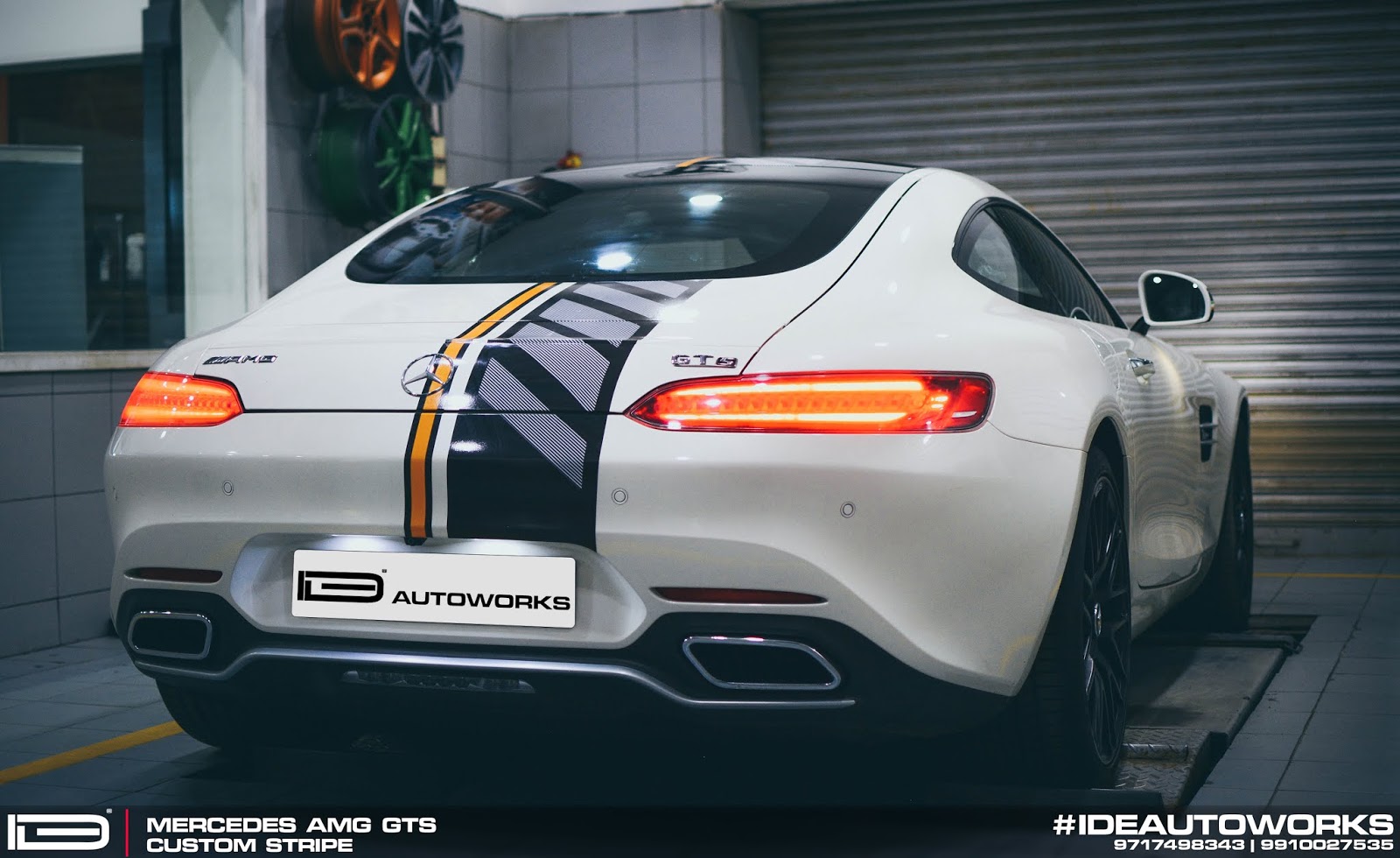 Mercedes AMG GTS: Custom Stripes | IDE Autoworks