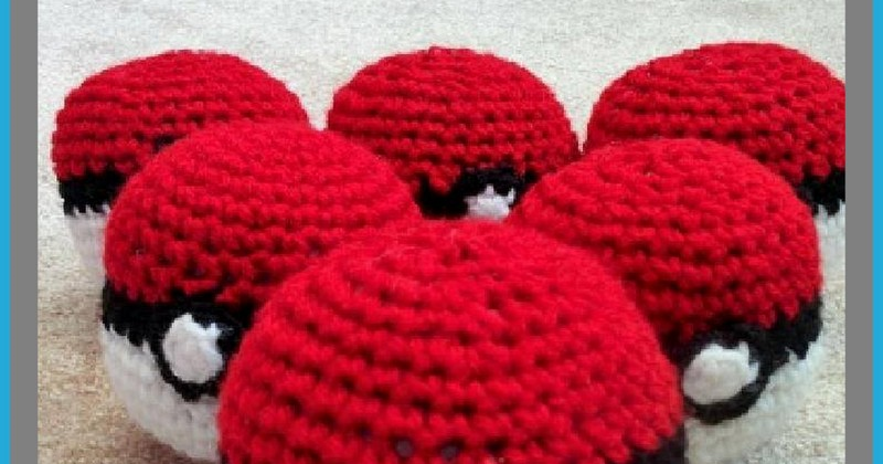 DIY And Household Tips: Crochet Pokemon Ball (FREE PATTERN)
