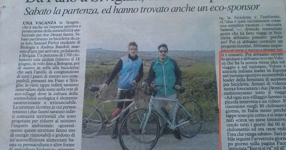 Veloce ® cycling and bike rental company : From Fano Italy to Seville ...