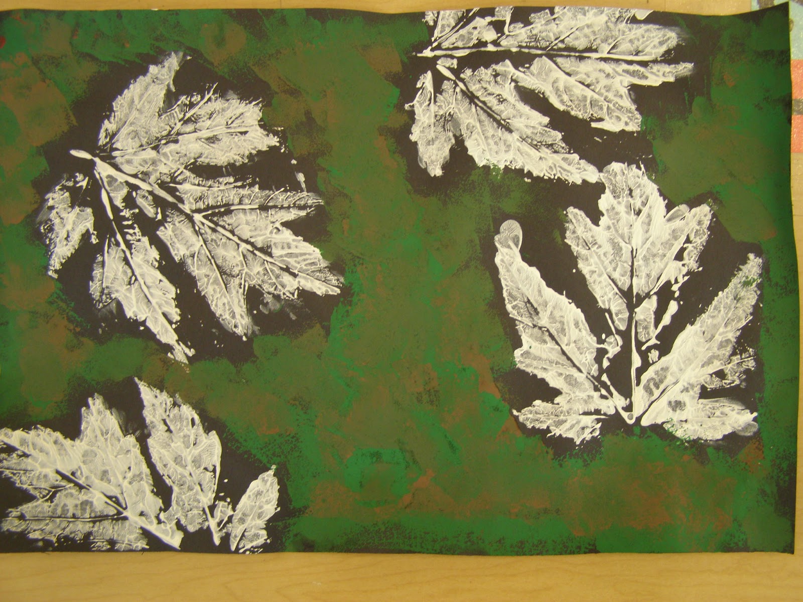 Welcome to Mrs. Peterson's Art Class!: Leaf Printing
