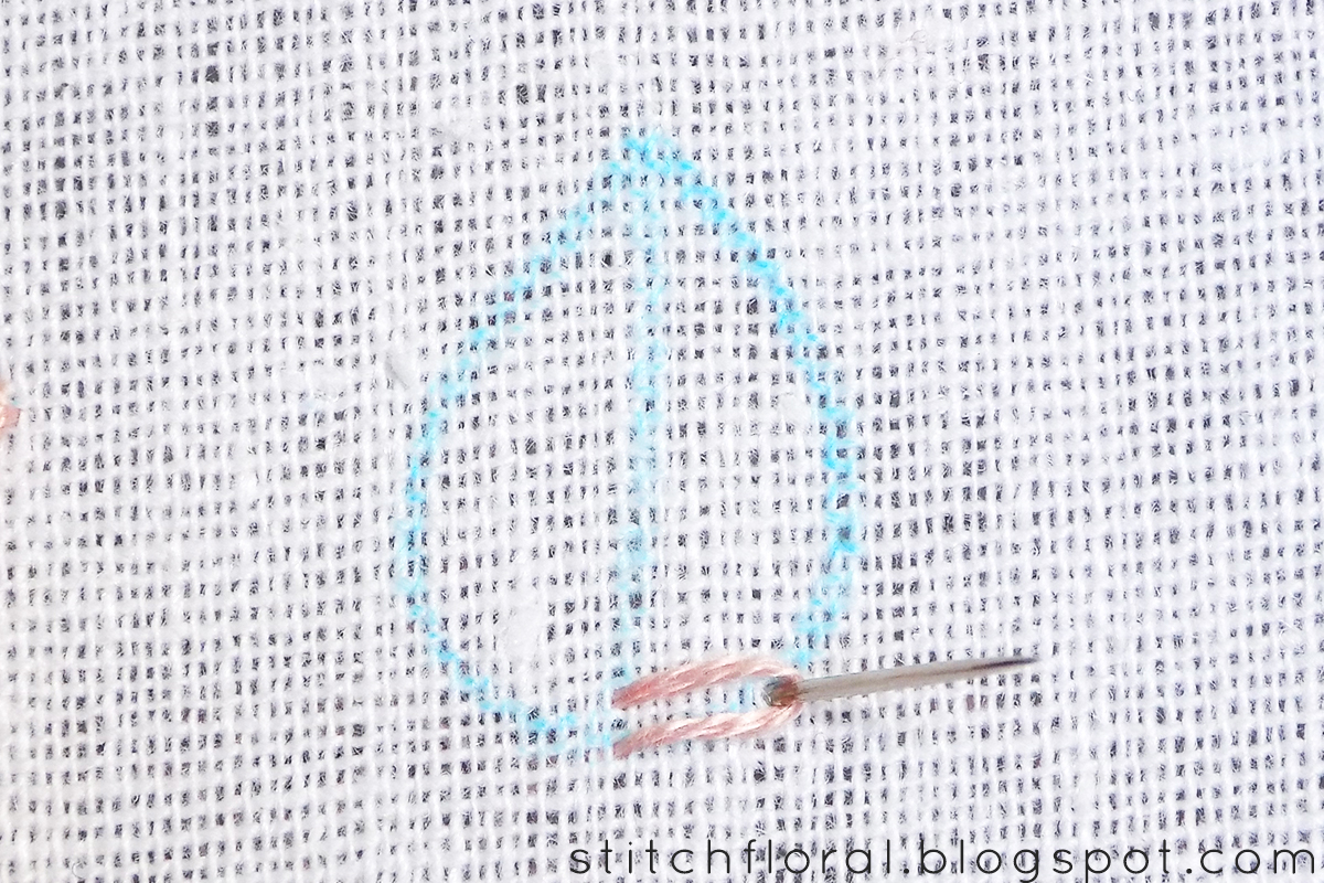 Buttonhole stitch Lesson 3: Filling the shapes - Stitch Floral