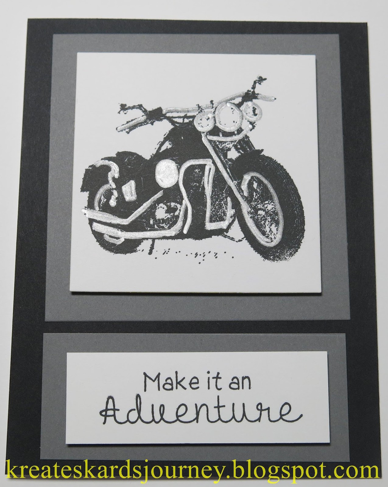 KreatesKards Journey: Motorcycle Card Using Le'ts Ride ATS From Fun ...