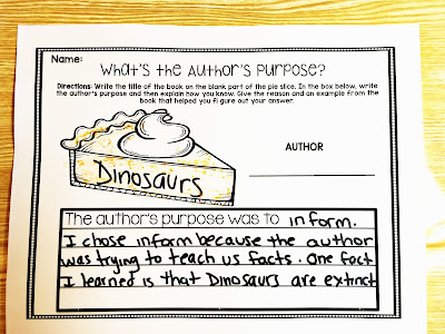 Author's Purpose Part Two - Teach Two Reach 2nd Grade Happenings