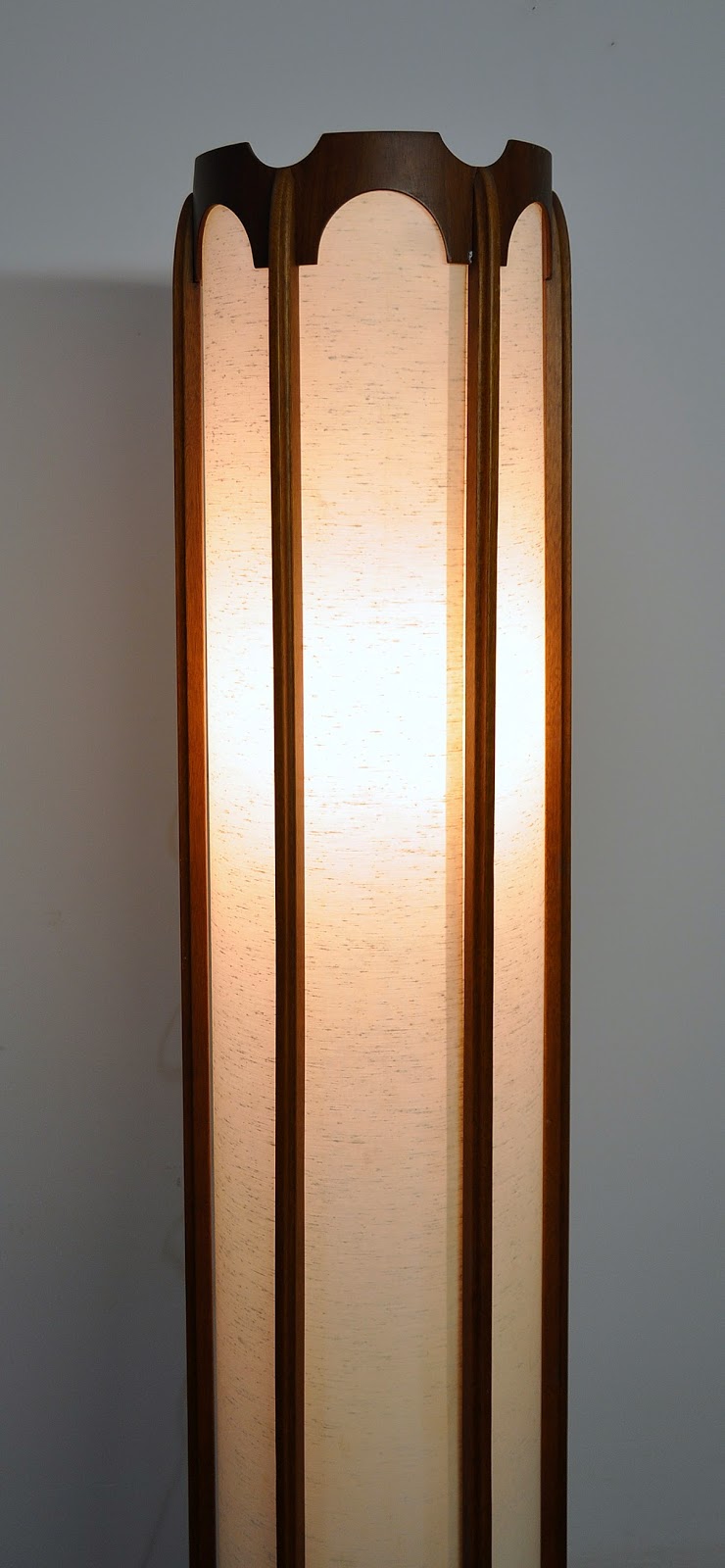 SELECT MODERN: 6 Foot Tall Teak Floor Lamp