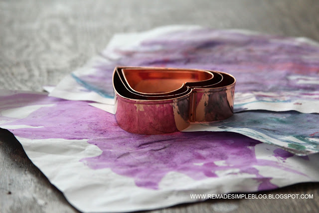ReMadeSimple: Watercolor Hearts {From Kid's Art}