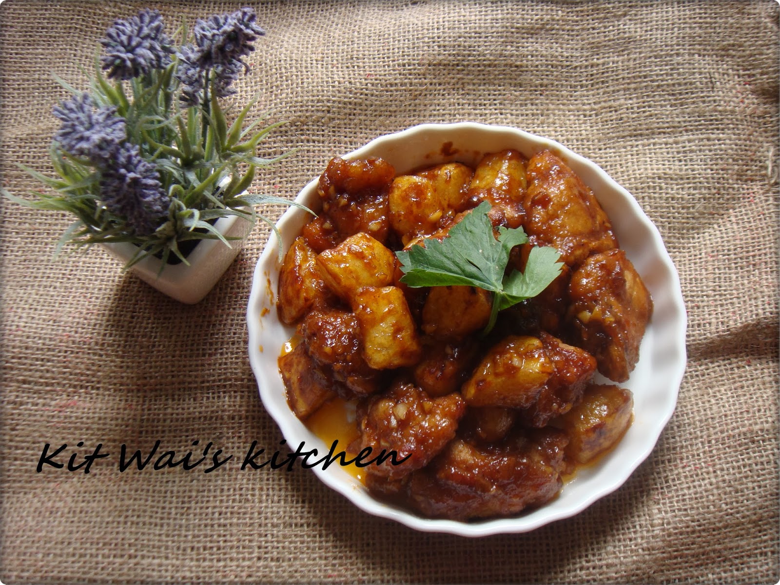 Kit Wai's kitchen : 酸甜沙葛排骨 ~ Sweet & sour spare ribs with jicama