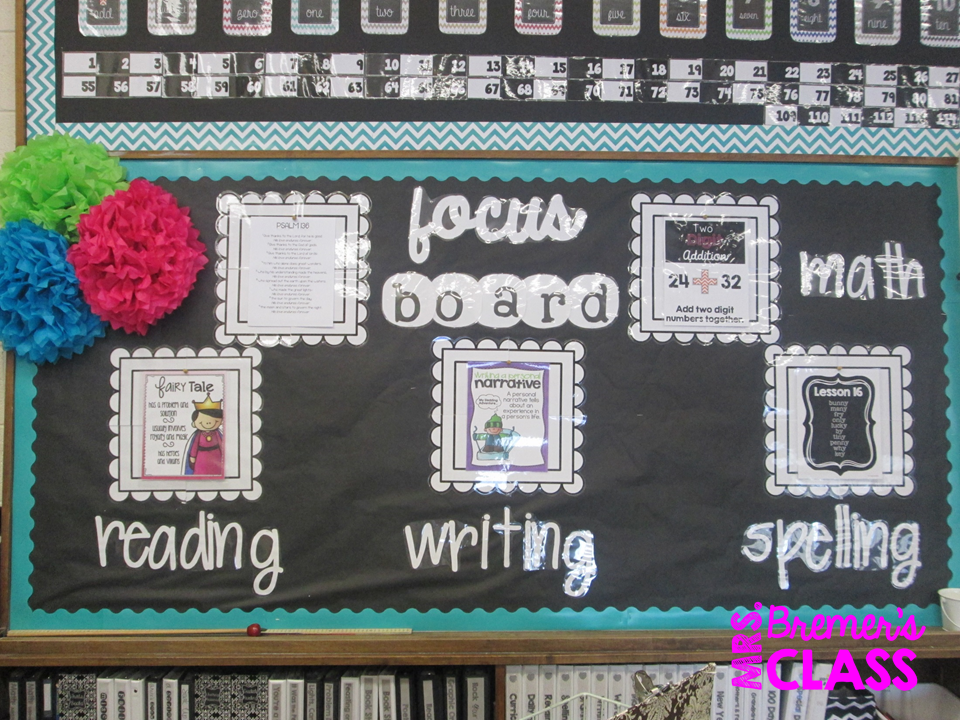 Let's FOCUS! {Focus Board/Objectives Board Inspiration} | Mrs. Bremer's ...