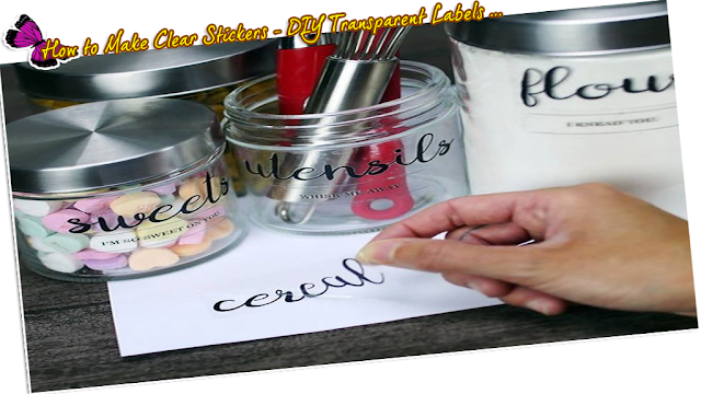 How to Make Your Own Fancy Clear Stickers -> Murah Lagi Menjimatkan DIY ...