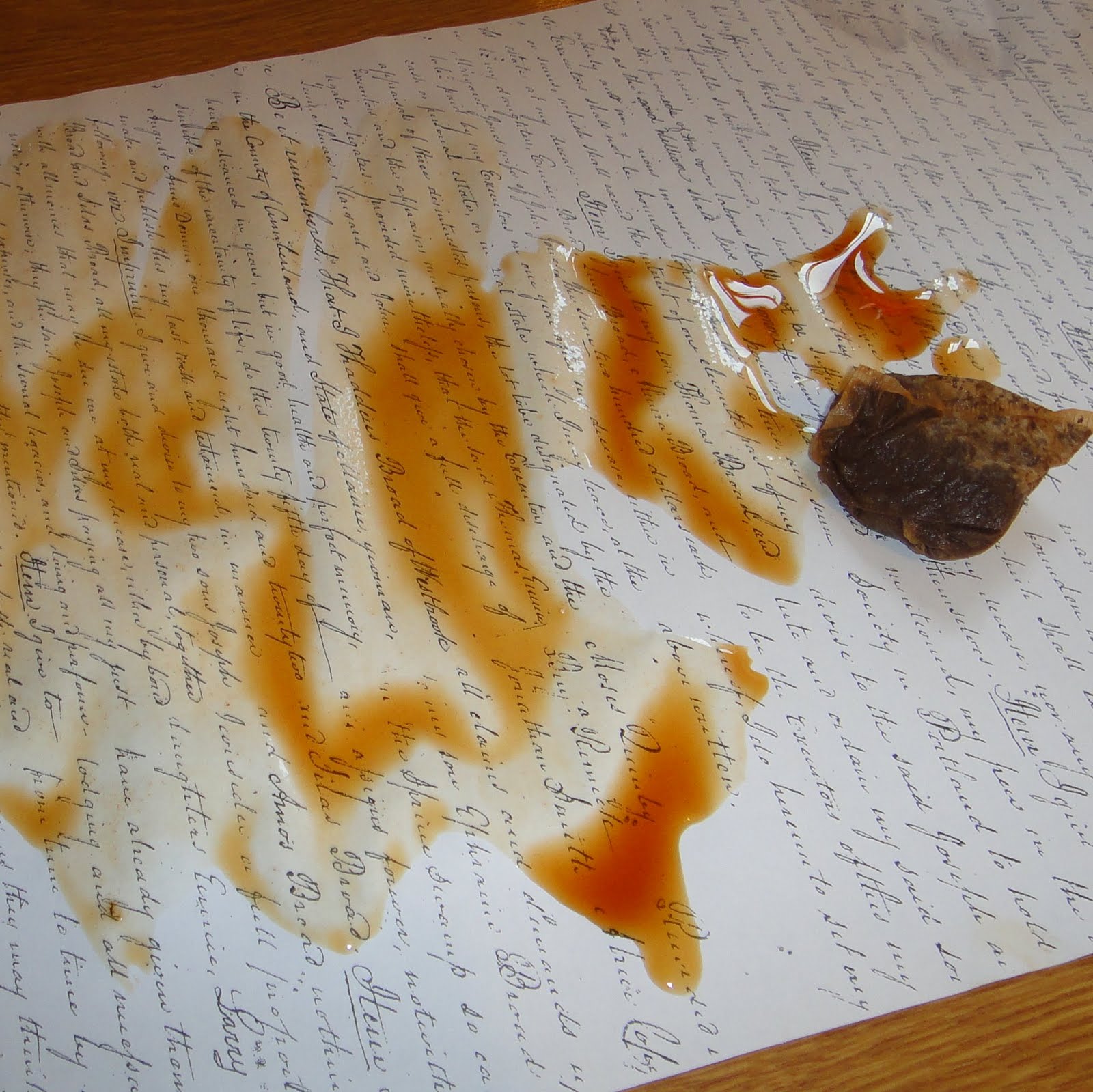Wild Ink: Tea Staining Paper