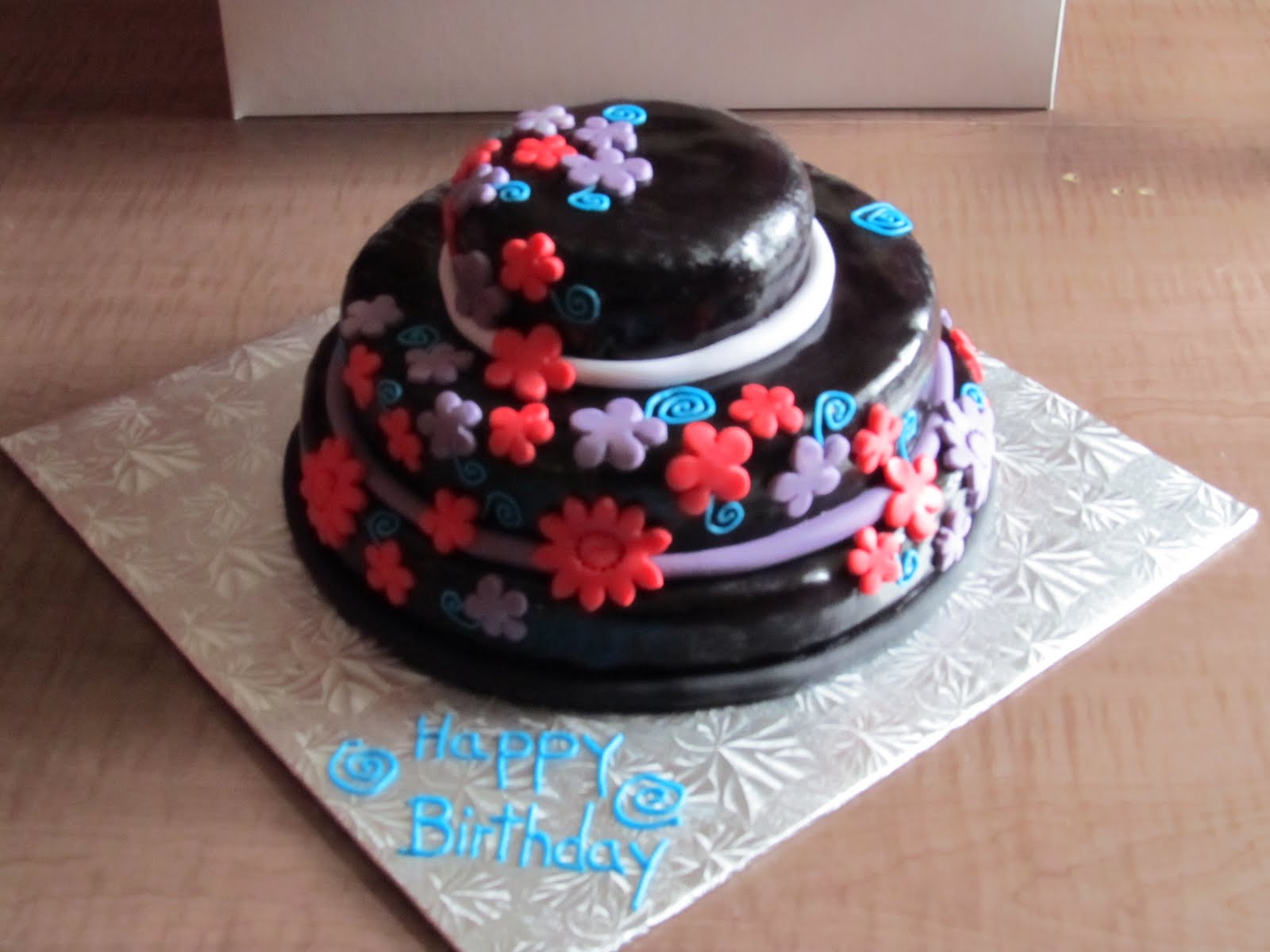 Cake Designs by Steph: 3 layer Birthday Cake!